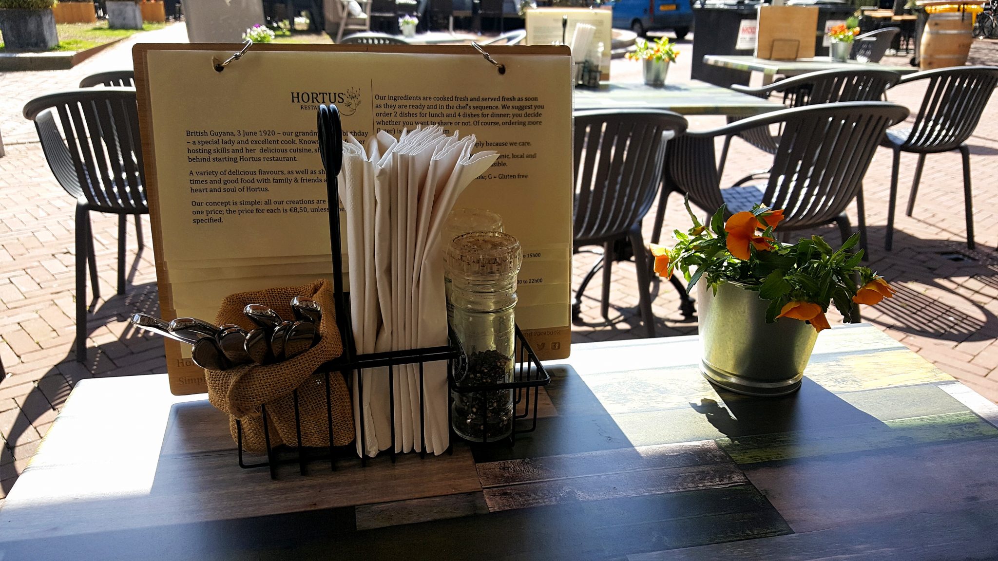 Eating Chef’s lunch at Hortus Restaurant, The Hague - Sightseeing Scientist